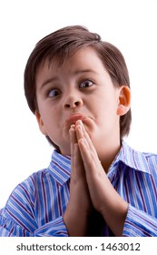 Kid Begging White Background Stock Photo 1463012 | Shutterstock