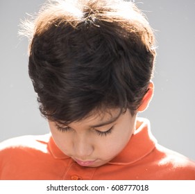 Adorable Little Kid Girl Looking Down Stock Photo 646404028 | Shutterstock