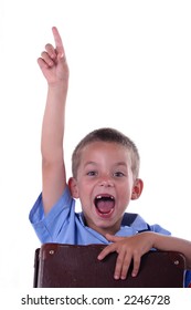586 Children raising hands knowing answer Images, Stock Photos ...