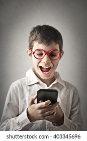 Kid Using Smartphone Stock Photo 403345696 | Shutterstock