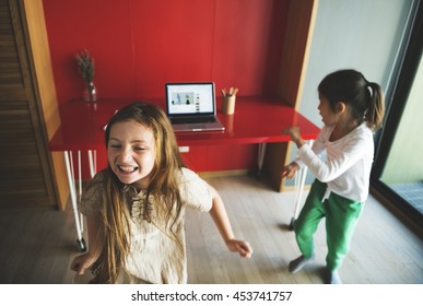 Kids Dancing Practice Computer Concept Stock Photo 453741757 | Shutterstock