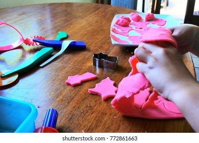 Kids Play Making Pretend Cookie Stock Photo (Edit Now) 772861663