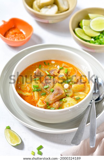 Kikil Beef Tendon Cooked Complete Spices Stock Photo 2000324189 ...