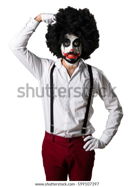 Killer Clown Thinking Stock Photo 599107397 | Shutterstock