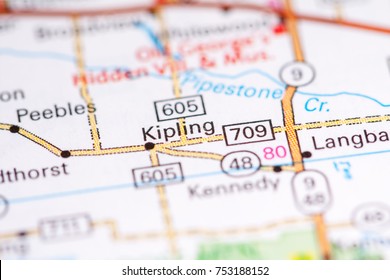 Kipling Canada On Map Stock Photo 753188152 | Shutterstock