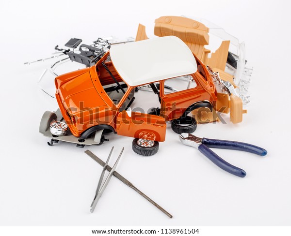 Kit Assembling Plastic Car Model On Stock Photo 1138961504 | Shutterstock