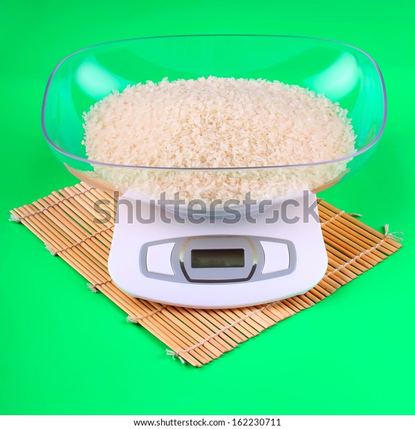 Kitchen Scale Rice Stock Photo 162230711 | Shutterstock