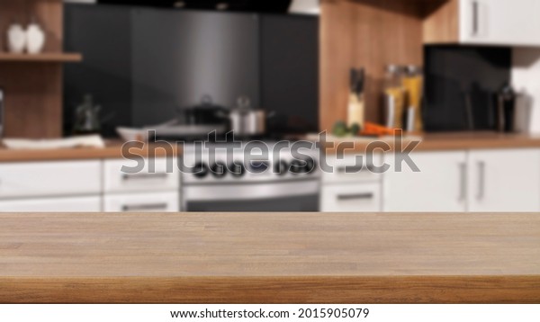 Kitchen Table Wallpaper Background Countertop Stock Photo 2015905079 ...