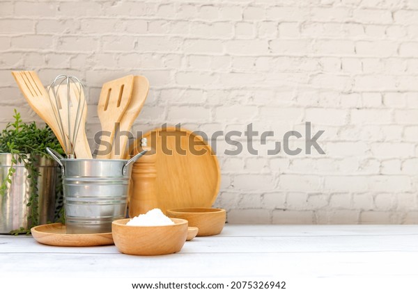 Kitchen Tools Kitchenware Utensil Object Ingredients Stock Photo ...