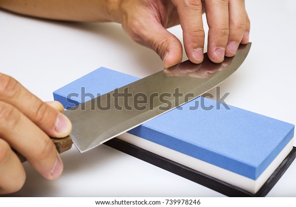 Knife Sharpening Whetstone Sharpener Grindstone Abrasive (editar agora ...