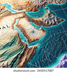 Gcc Map AI-generated image 2442679759 | Shutterstock