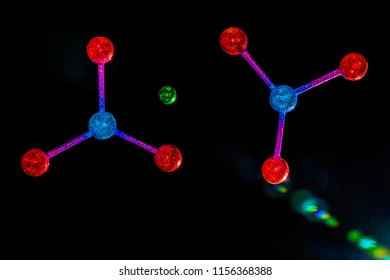Iodic Acid Hio3 Hoio2 Dissolves Water Stock Illustration 1216863892