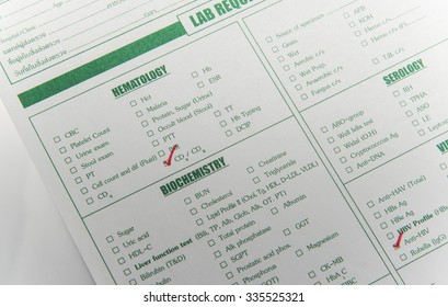 Lab Request Antihivcd4cd8 Testing Stock Photo 335525321 | Shutterstock
