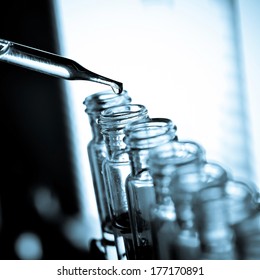 Lab Research Dropping Sample Liquid Test Stock Photo 177170891 ...