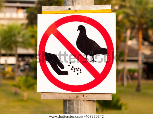 Label Warning Do Not Feed Birds Stock Photo (Edit Now) 409880842 Label Warning Do Not Feed Birds Stock Photo (Edit Now) 409880842