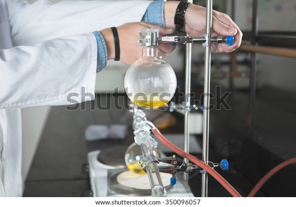 Laboratory Equipment Distillation Separating Component Substances Stock ...