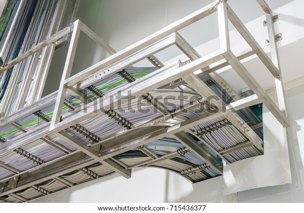 Ladder cable tray at electrical control room