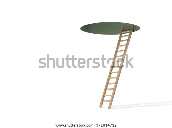 Ladder Hole Ceiling Stock Photo (Edit Now) 371814712