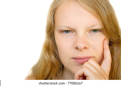 Lady Looking Contemplative Stock Photo 77006167 | Shutterstock