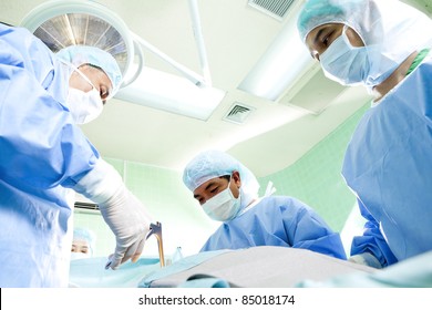 Spinal Surgery Group Surgeons Operating Room Stock Photo (Edit Now ...