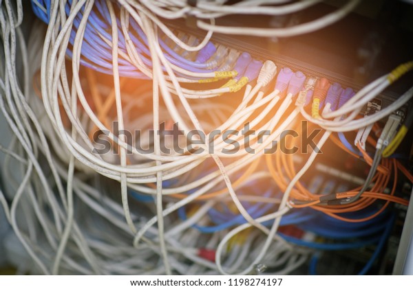 Lan Cable Cluttered Server Internet Stock Photo 1198274197 | Shutterstock