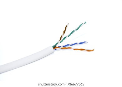 Lan Cable Isolated Stock Photo (Edit Now) 736677565