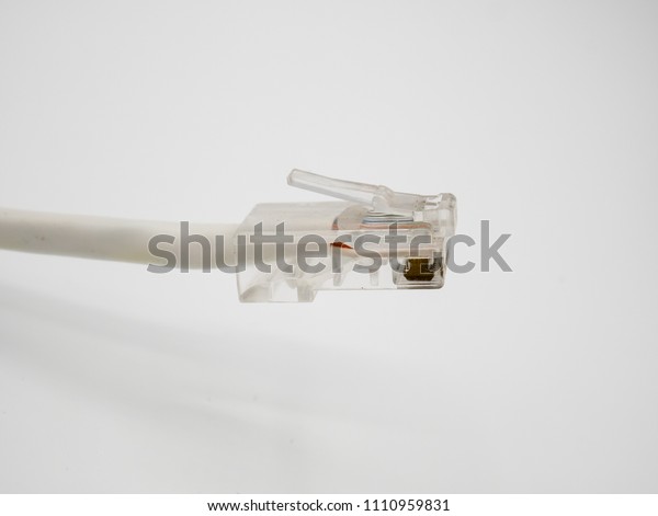 Lan Cable Object Isolated White Background Stock Photo 1110959831 ...