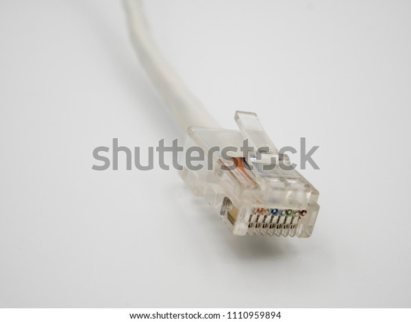 Lan Cable Object Isolated White Background Stock Photo 1110959894 ...