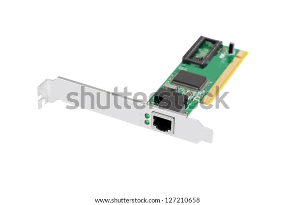 Lan Network Card Computer Isolated On Stock Photo 127210658 | Shutterstock
