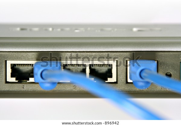 Lan Router Closeup Stock Photo 896942 | Shutterstock