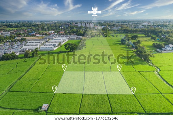 Land Plot Aerial View Identify Registration Stock Photo (Edit Now ...
