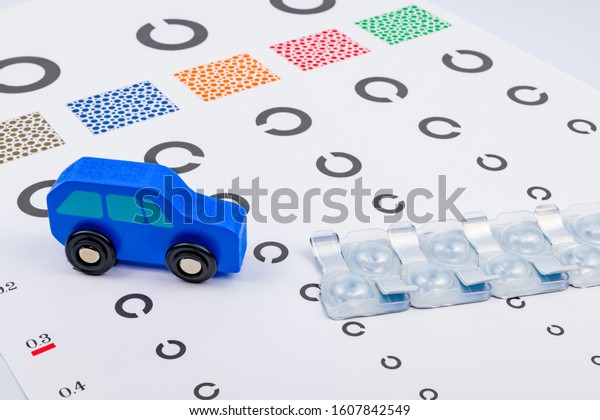 Landolt Ring Eye Test Chart Disposable Stock Photo 1607842549 ...