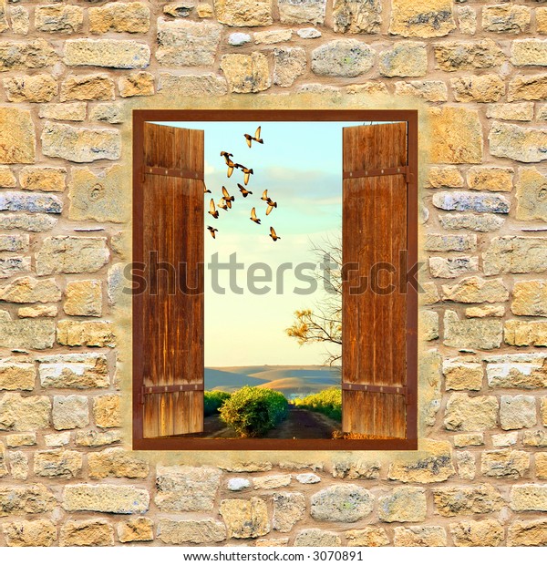 Landscape View Window Stock Photo (Edit Now) 3070891