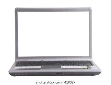 Lap Top Computer White Screen Stock Photo 419327 | Shutterstock
