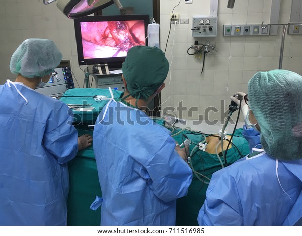 Laparoscopic Surgery Oparation Appendectomy Stock Photo (Edit Now ...