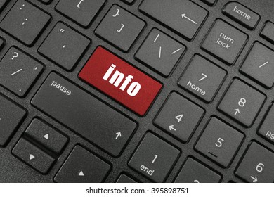 Laptop Computer Keyboard Button Info Stock Photo 395898751 | Shutterstock
