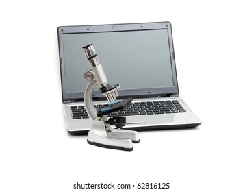 Laptop Microscope Stock Photo (Edit Now) 61773766