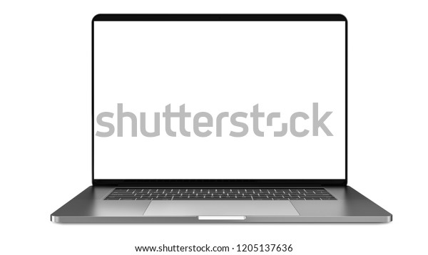 Laptop Rectangular Screen Inserting Images Isolated ภาพสต็อก 1205137636 ...