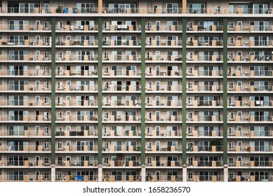 Large Apartment Complex Front Facing View Stock Photo 1658236570 ...