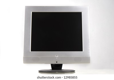 Large Blank Silver Computer Screen Stock Photo 12985855 | Shutterstock