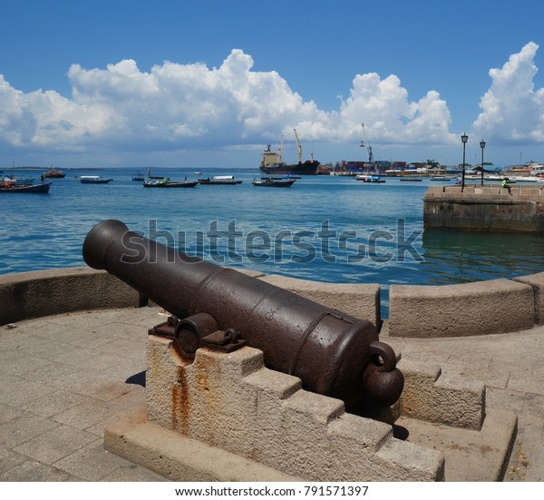 Large Cannon Cannon Barrel Stock Photo (Edit Now) 791571397