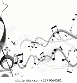 Music Notes Clefs Swirling On Musical AI-generated image 2376565949 ...