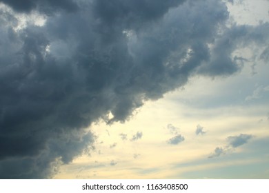 Large Gray Rain Cloud Background Landscape Stock Photo 1163408500 ...