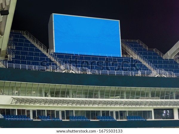 Large Led Screen Stadium Empty Seats Stock Photo 1675503133 | Shutterstock