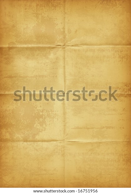 Large Old Paper Map Background Stock Photo (Edit Now) 16751956