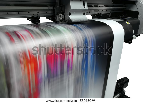 Large Printer Format Inkjet Working Stock Photo (Edit Now) 530130991
