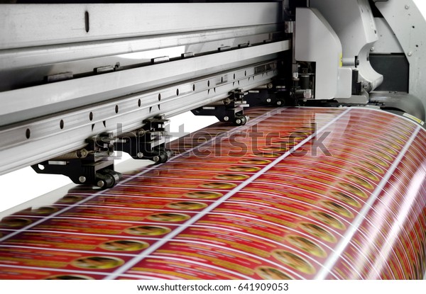 Large Printer Format Inkjet Working Stock Photo 641909053 | Shutterstock