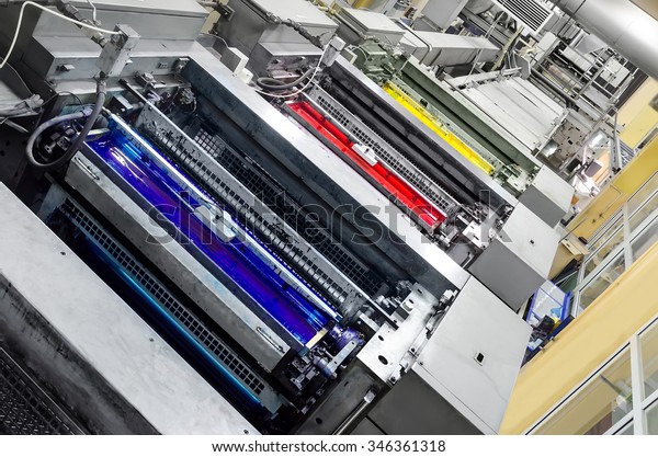 Large Printing Machine Perspective Stock Photo 346361318 | Shutterstock