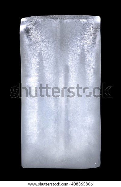 Large Rectangle Ice Block Isolated On Stock Photo (Edit Now) 408365806
