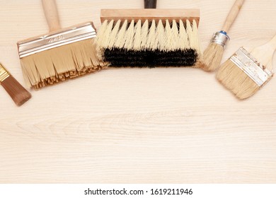 Large Set Different Construction Brushes Stock Stock Photo 1619211946 ...